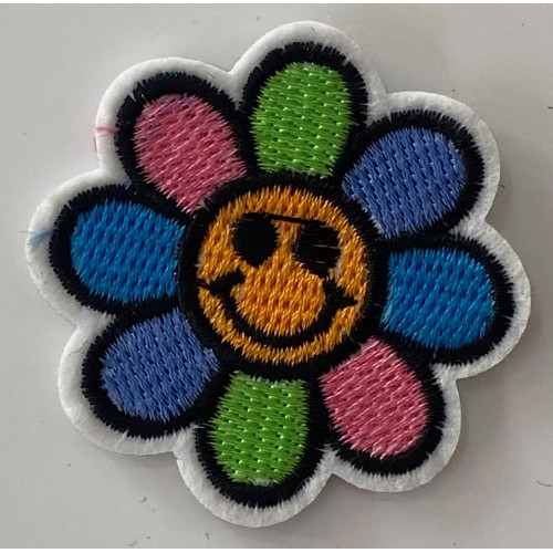 iron on motif Flower Face